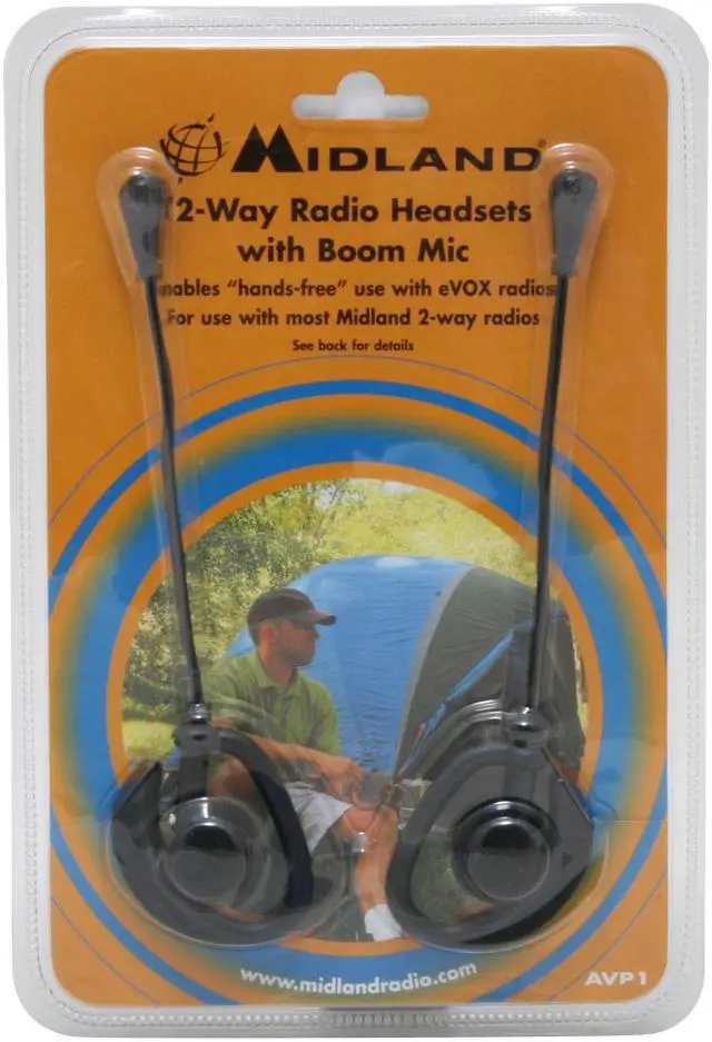 MIDLAND AVP-1 Headset for ALL Midland Extra-Talk & G-Series Radios ...