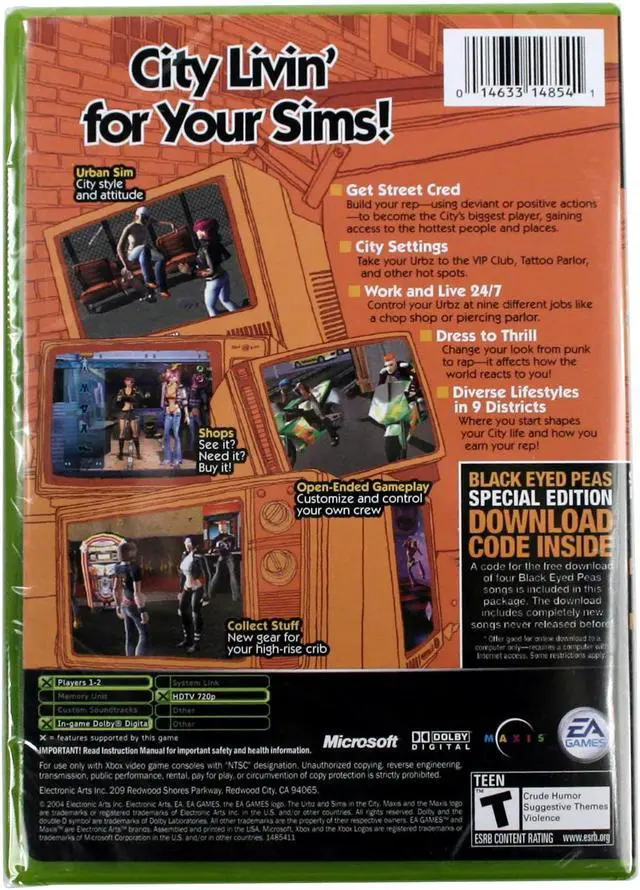 The Urbz Sims in the City XBOX Game EA - Newegg.com