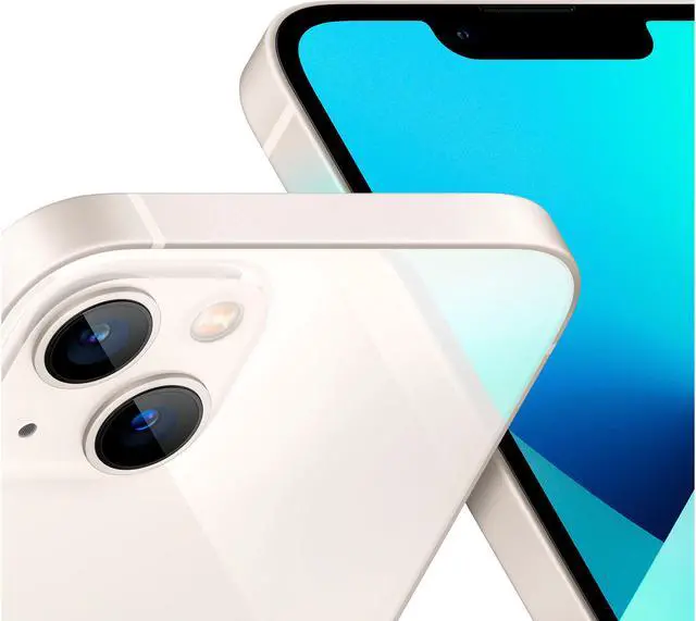 Apple iPhone 13 MLA43LL/A 5G GSM/CDMA Cell Phone 6.1" Starlight 4GB RAM ...