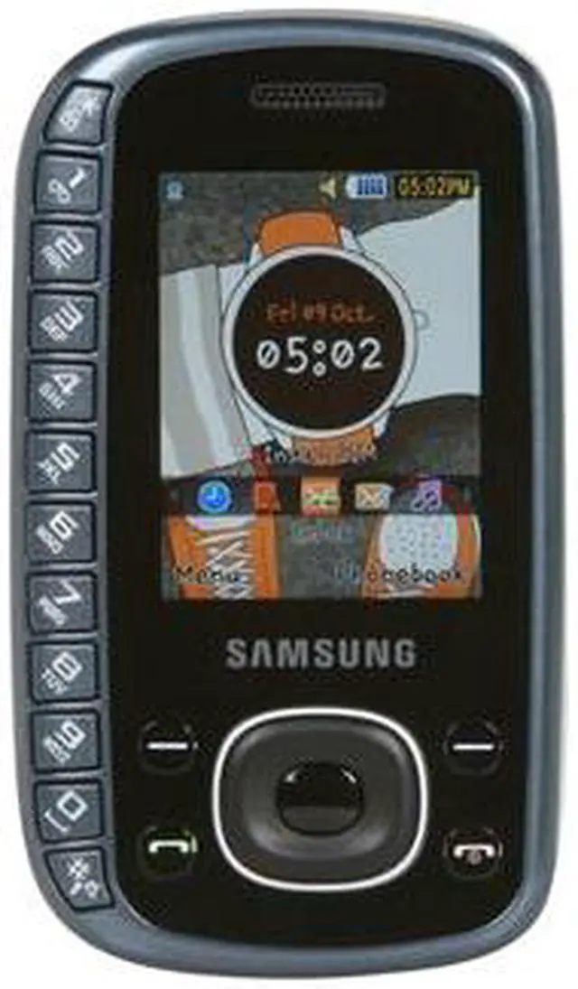 Samsung Gray Unlocked GSM Slider Phone with Full QWERTY Keyboard / 2MP ...