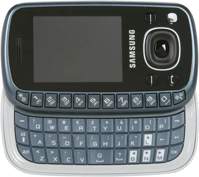 Samsung Gray Unlocked GSM Slider Phone with Full QWERTY Keyboard / 2MP ...