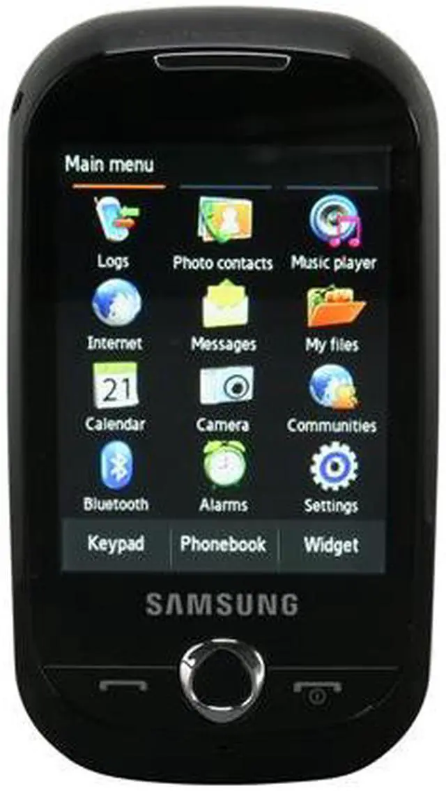 Samsung Corby Black unlocked GSM bar phone with touch screen (S3650 ...