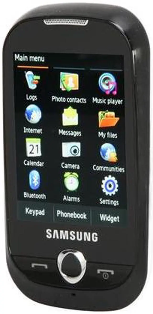 Samsung Corby Black unlocked GSM bar phone with touch screen (S3650 ...