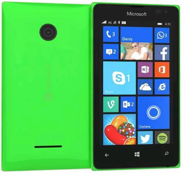 Microsoft Lumia 532 RM-1032 Dual SIM 3G Unlocked Cell Phone 4.0" Green ...