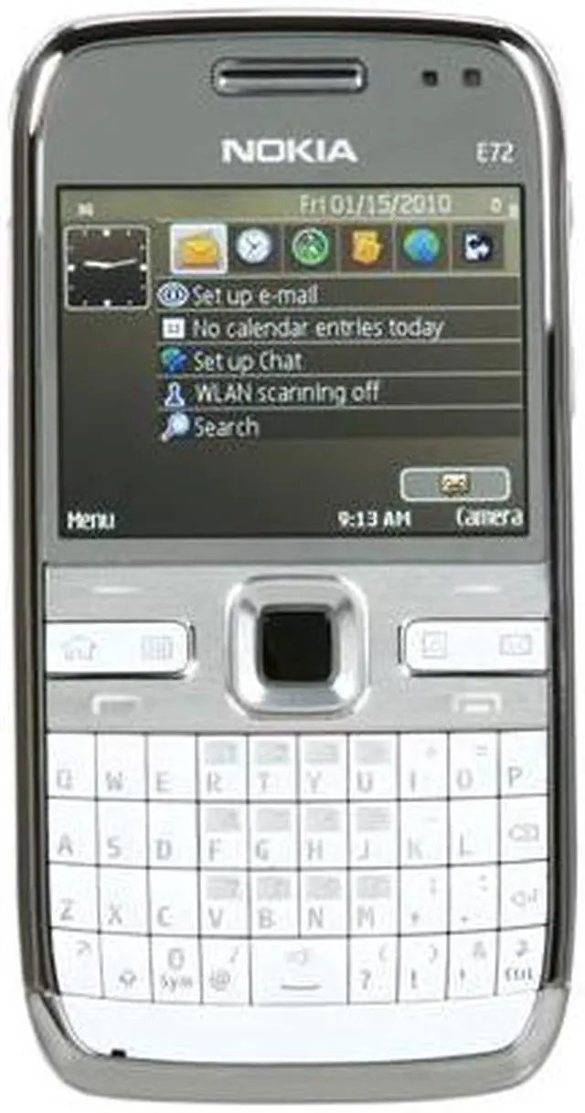 NOKIA E72 White 3G GSM Unlocked Smart Phone w/Navigation Accessory Kit ...