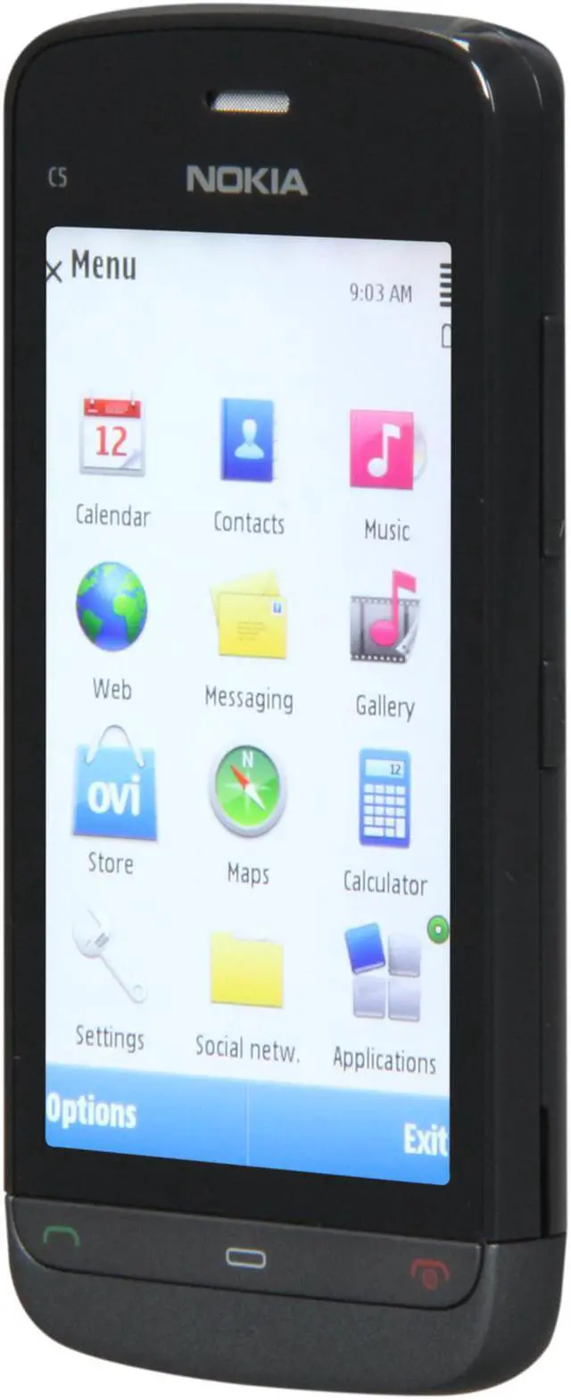 Nokia Graphite Black Unlocked GSM Smart Phone with Wi-Fi / 3.2" Touch ...