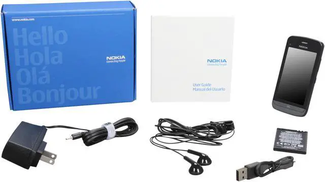 Nokia Graphite Black Unlocked GSM Smart Phone with Wi-Fi / 3.2" Touch ...