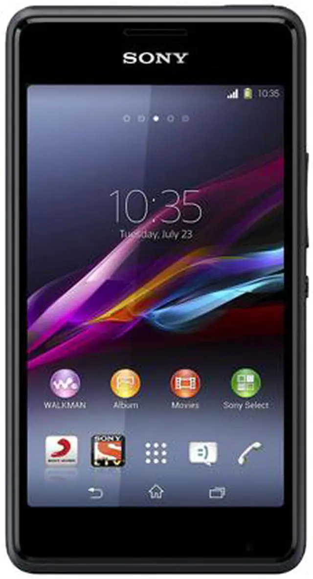 Sony XPERIA E1 D2004 3G Unlocked Cell Phone 4.0" Black 512MB RAM ...