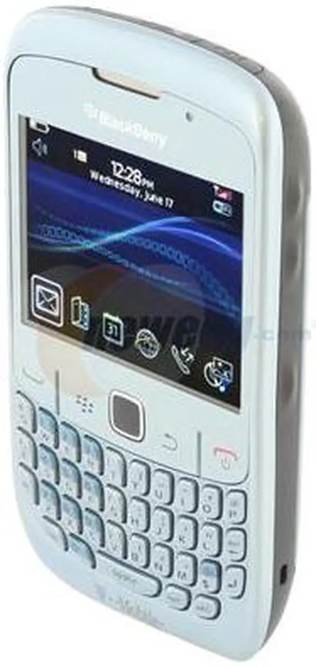 BlackBerry Curve Frost Blue Unlocked GSM Bar Phone w/ Qwerty Keyboard ...