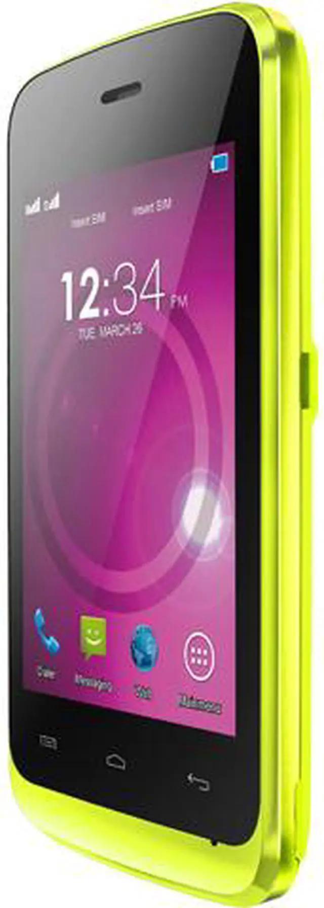 Blu Hero JR S250 Unlocked GSM Dual-SIM Cell Phone 3.5" Yellow - Newegg.com