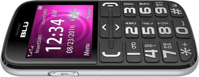 Refurbished: Blu Joy J010 2G Unlocked GSM Senior Friendly Phone ...