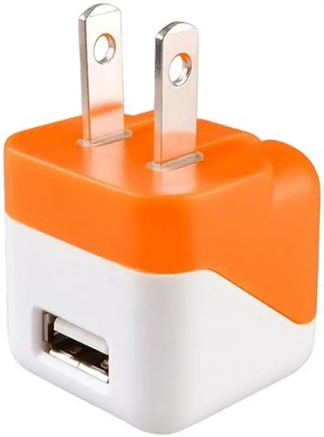 Insten 1590493 Orange USB Mini Travel Charger - Newegg.com