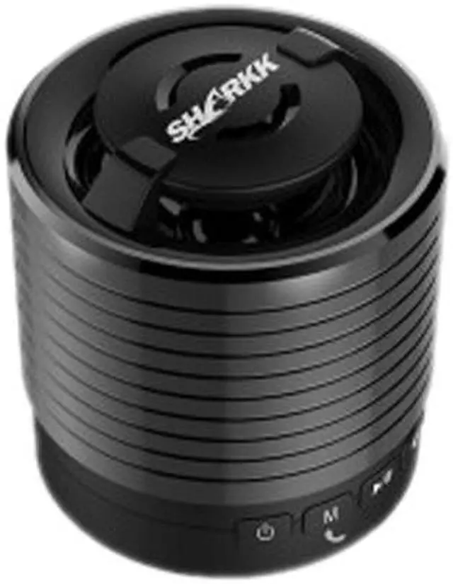 SHARKK Gray 15W Bluetooth Speaker w/ 10 Hour Playtime and Power Bank ...