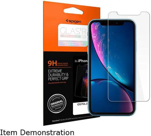 Spigen Clear iPhone XR Screen Protector GLAS.tR SLIM HD 064GL24527 ...