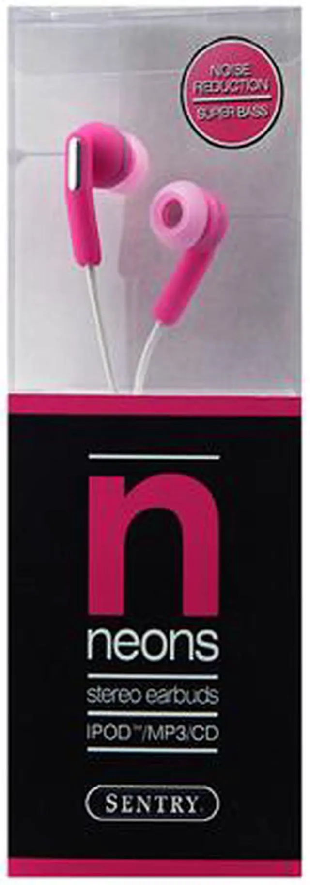 Sentry Pink 3.5mm Neons Stereo Earbuds HO623 - Newegg.com