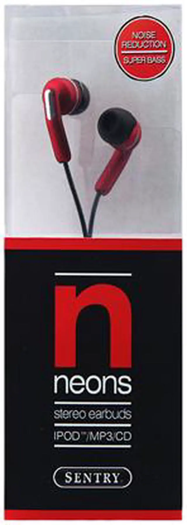 Sentry Red 3.5mm Neons Stereo Earbuds HO624 - Newegg.com