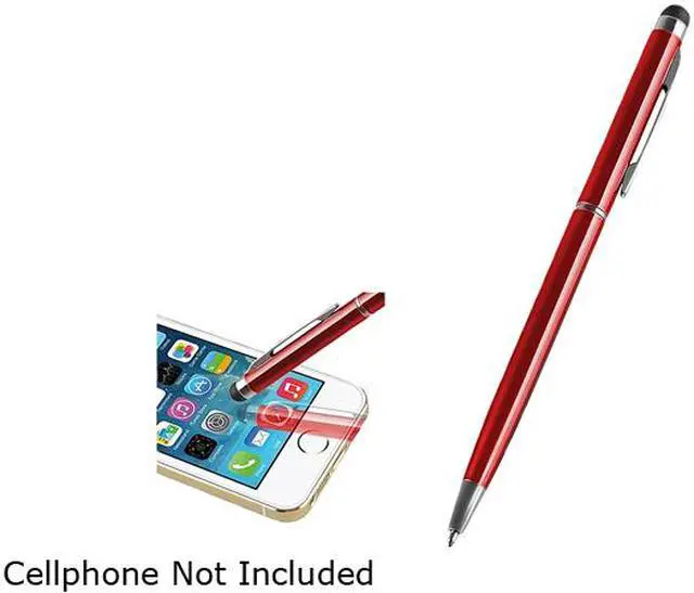 Insten Red 2-in-1 Capacitive Touch Screen Stylus Ballpoint Pen 2029337 ...