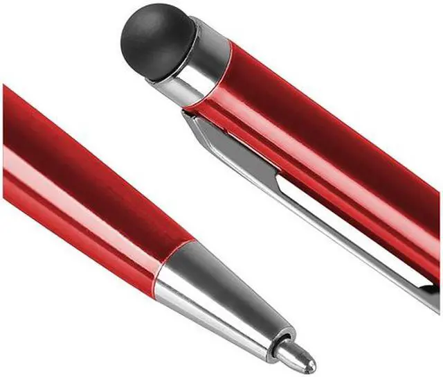 Insten Red 2-in-1 Capacitive Touch Screen Stylus Ballpoint Pen 2029337 ...