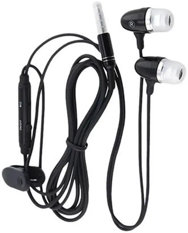 Insten Black 3.5mm In-Ear Stereo Headset w/ On-off & Mic 1068195 ...