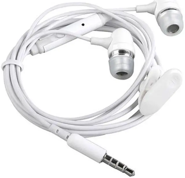 Insten White 3.5mm In-Ear Stereo Headset w/ On-off & Mic 1068256 ...