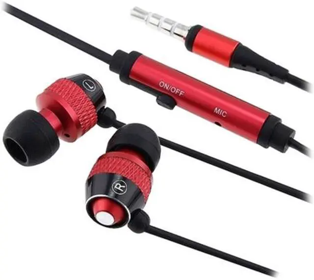 Insten Red Wired Headset & Speakers - Newegg.com