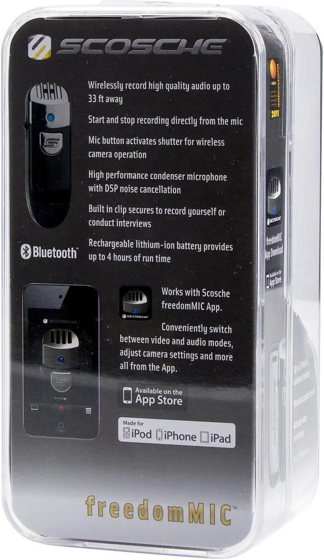 SCOSCHE IBTMCF Black Wireless Bluetooth Microphone - Newegg.com