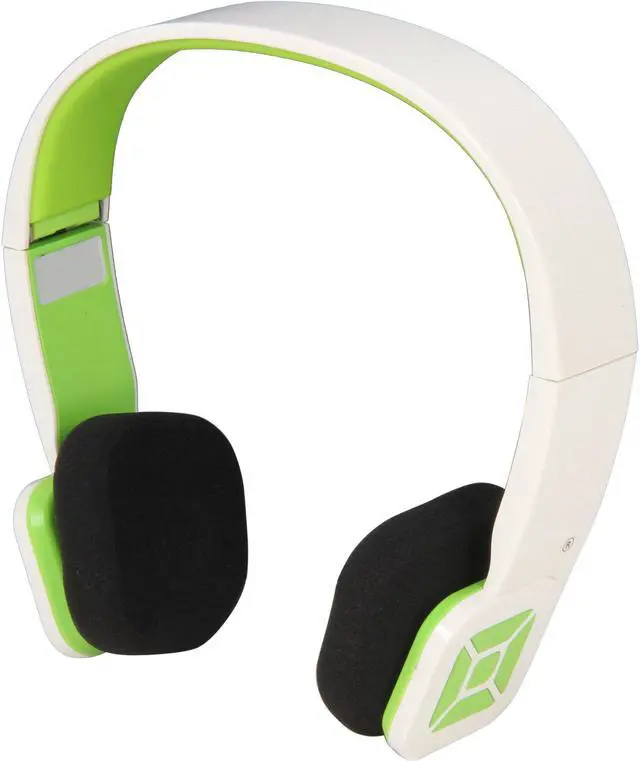 Open Box: Eagle ET-ARHP200BF-WN White/Green Foldable Bluetooth Stereo ...