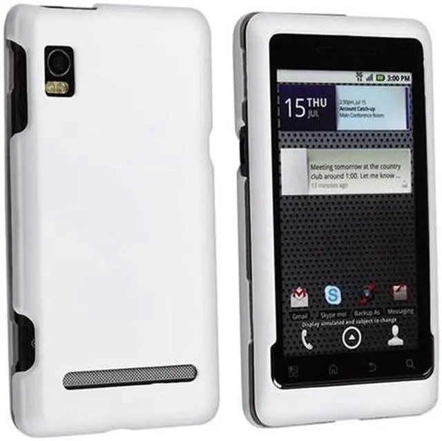 Insten For Motorola Droid 2 Global White+Black+green Case Cover+2 ...