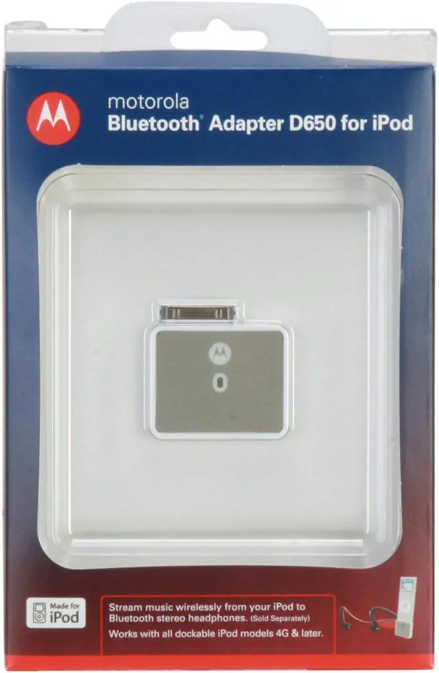 Motorola iPod Bluetooth Adapter White (D650) - Newegg.com