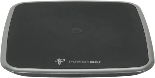 Powermat Black Wireless Charging Receiver Case & Charging Mat Bundle ...