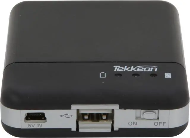Tekkeon TekCharge Black AA Battery Mobile Power Pack & Battery Charger ...