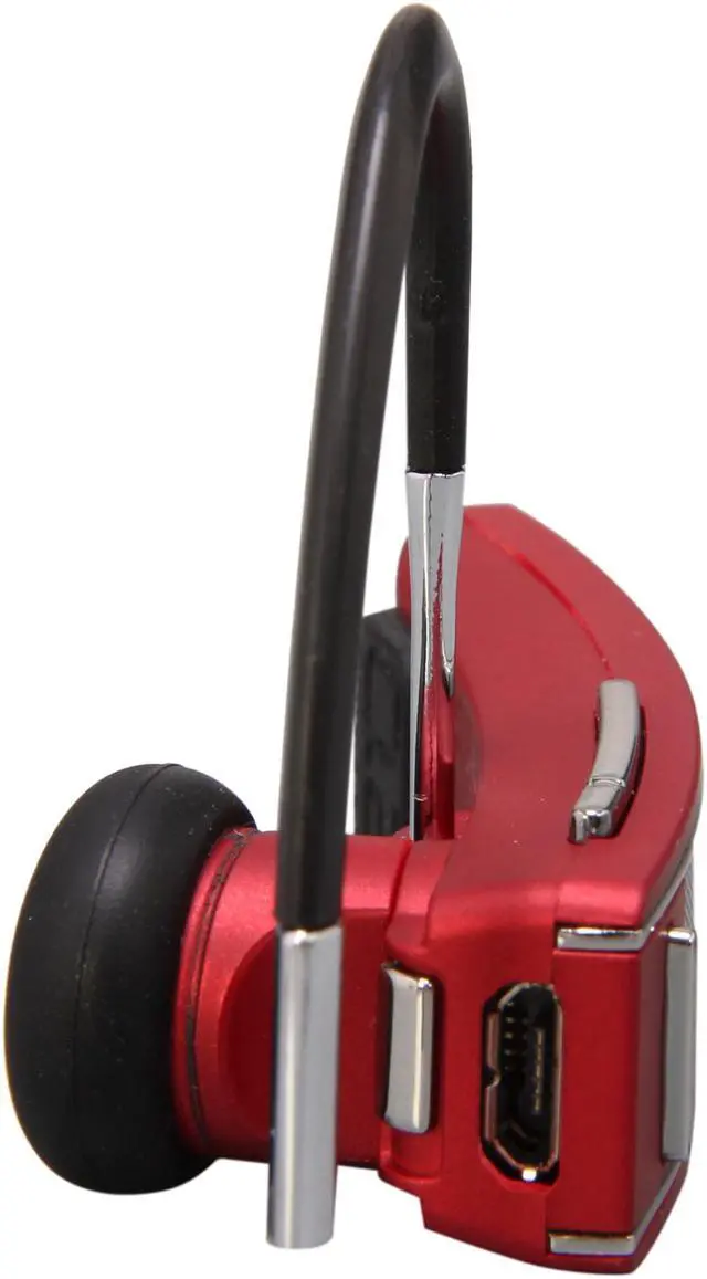 BlueAnt Q2 Scarlet Over-The-Ear Bluetooth Headset w/ Voice Control and ...