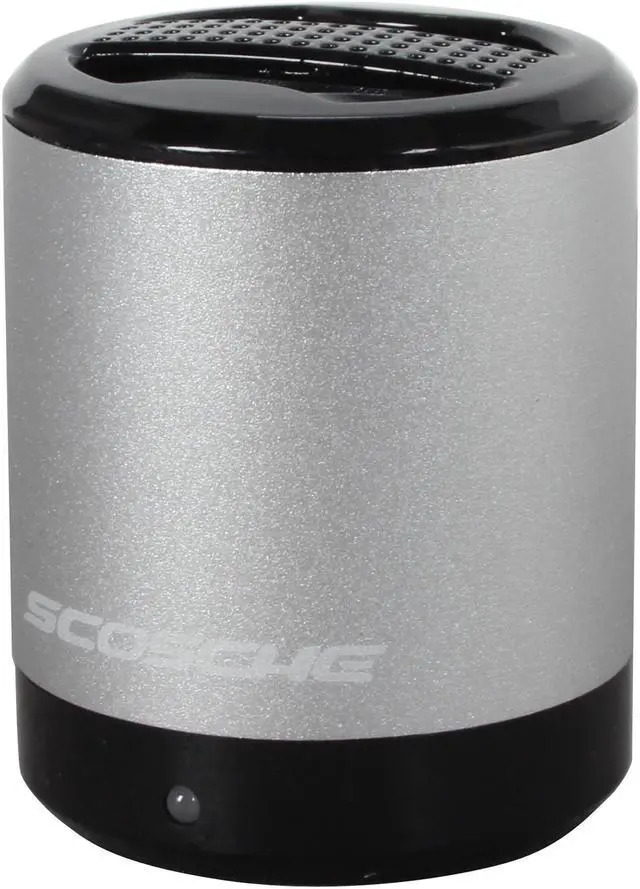 SCOSCHE Silver boomCAN Portable Media Speaker PMSSR - Newegg.com