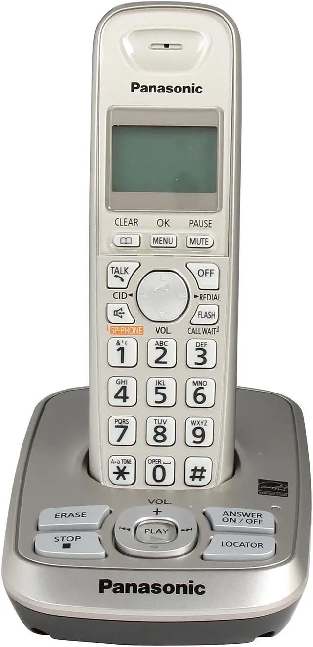 Panasonic KX-TG4221N 1.9 GHz DECT 6.0 1X Handsets Expandable Digital Cordless Answering System ...