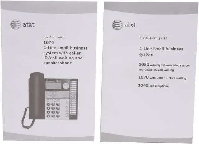 AT&T 1070 Corded 4-line telephone with base speakerphone, caller ID ...
