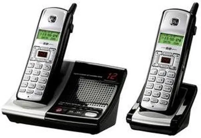 GE 25951EE2 5.8 GHz Analog 2X Handsets Cordless Phones - Newegg.com