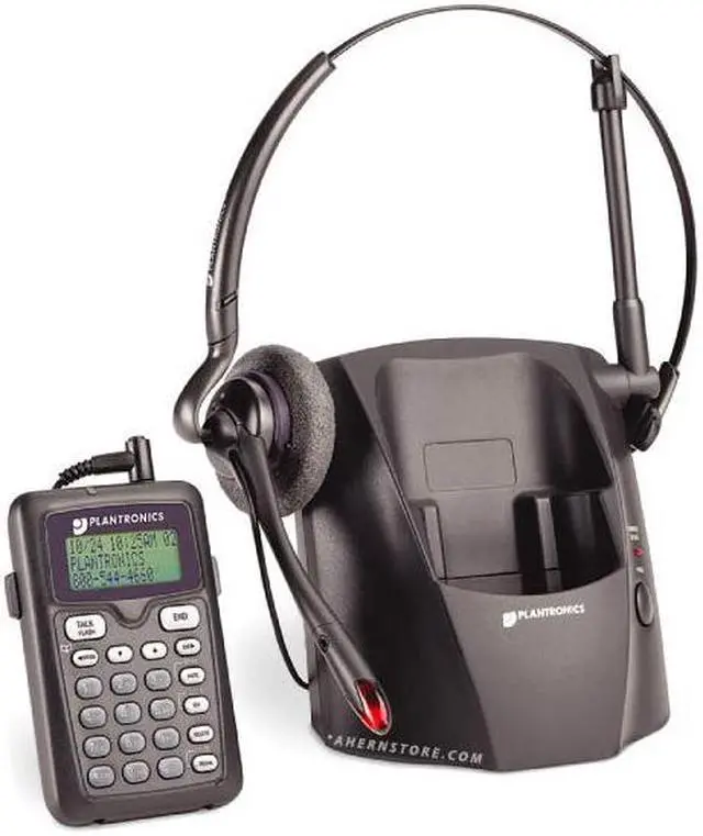 PLANTRONICS CT12 2.4 GHz Digital 1X Handsets Cordless Headset Telephone ...