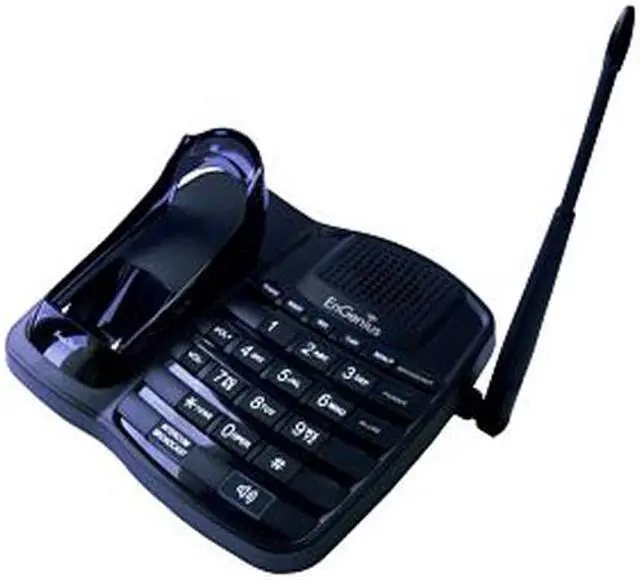 EnGenius FREESTYL1 5.40 GHz Analog DECT 1X Handsets Single Line Long ...