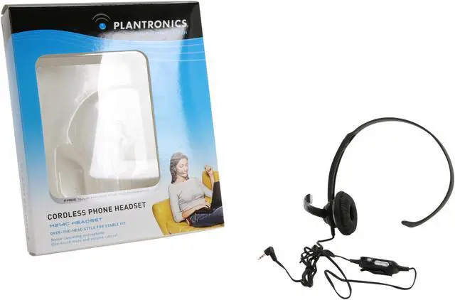 Plantronics M214C Headset 69056-11 for Cordless Phones - Newegg.com