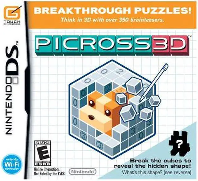 Picross 3D Nintendo DS Game - Newegg.com