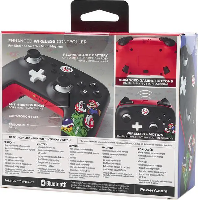 PowerA APA-1522795-01 Enhanced Wireless Controller for Nintendo Switch ...