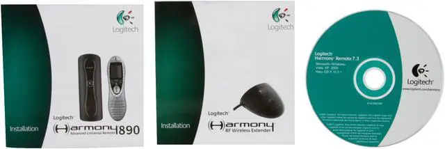 Refurbished: Logitech Harmony 890 Infrared / RF Universal Remote ...