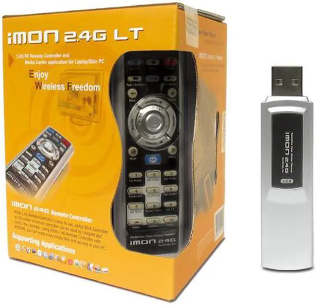 soundgraph iMON 2.4G LT RF PC USB Antena Receiver & Compact Remote ...