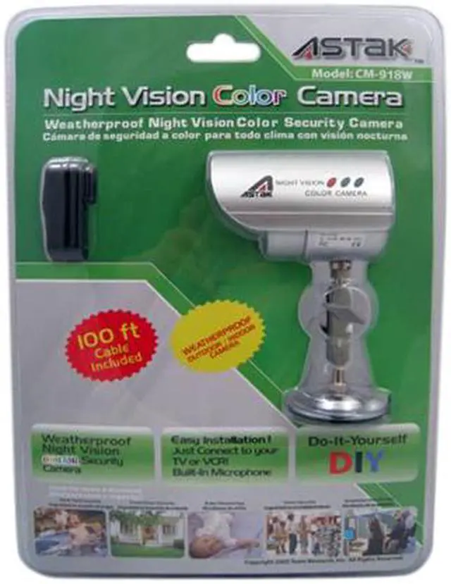 Astak CM-918W Color Weatherproof (Indoor/Outdoor) Camera - Newegg.com