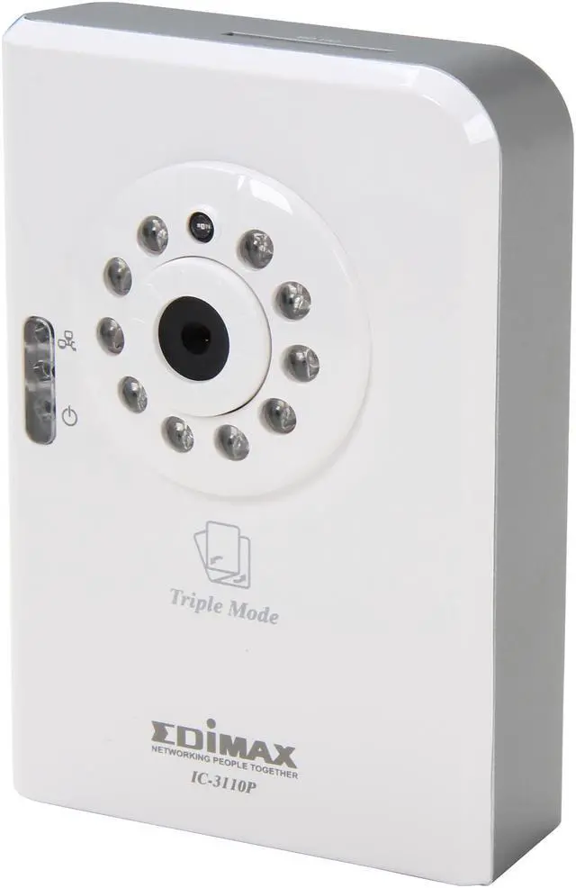 EDIMAX IC-3110P Triple Mode Plug-n-View Internet IP Camera with Night ...