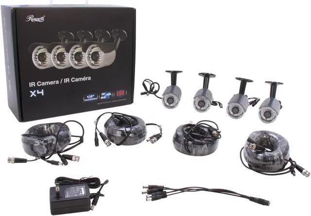 Rosewill RSCM-12004 4-Pack Surveillance Camera - Newegg.com