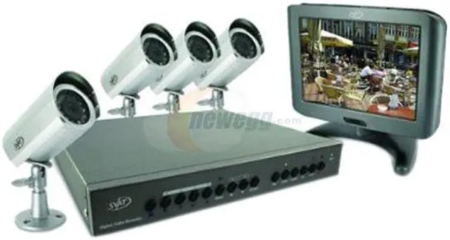 SVAT CV0204DVRVU Web Ready DVR Security System with 4 High Resolution ...