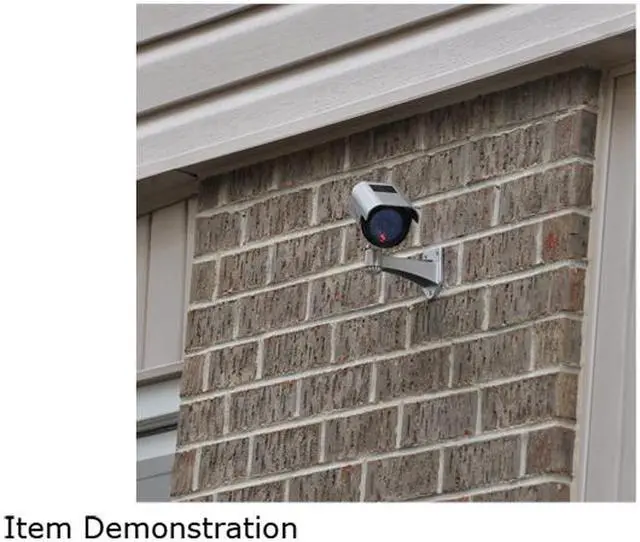 Sunforce Solar Powered Decoy Security Camera w/ Functional LED Light ...