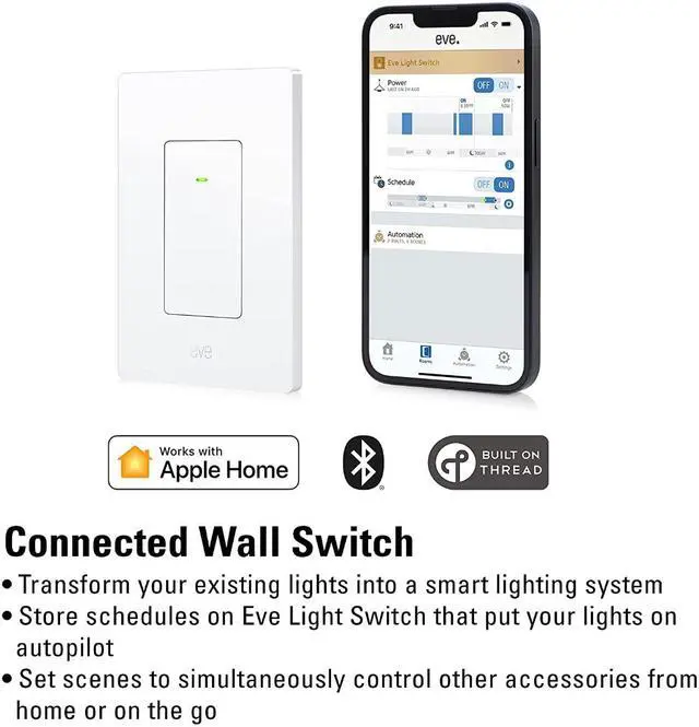 Eve Light Switch - Connected Wall Switch with Apple HomeKit technology ...