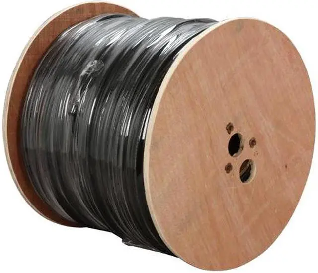 LTS LTS10PCB3 Black RG59 95% Braided + DC Cu1000 UL Certified Coaxial ...